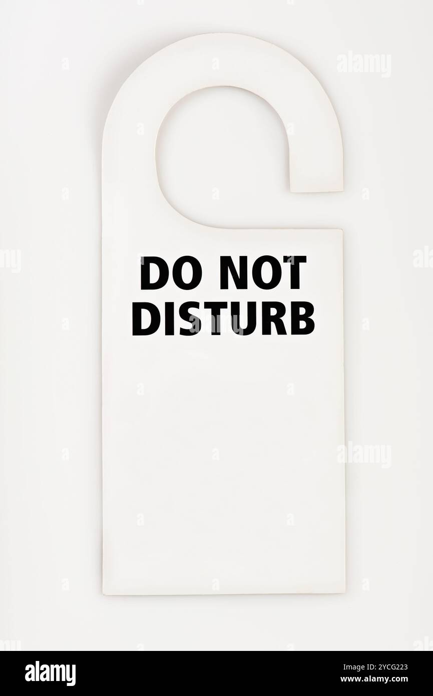 Do not disturb label Stock Photo - Alamy