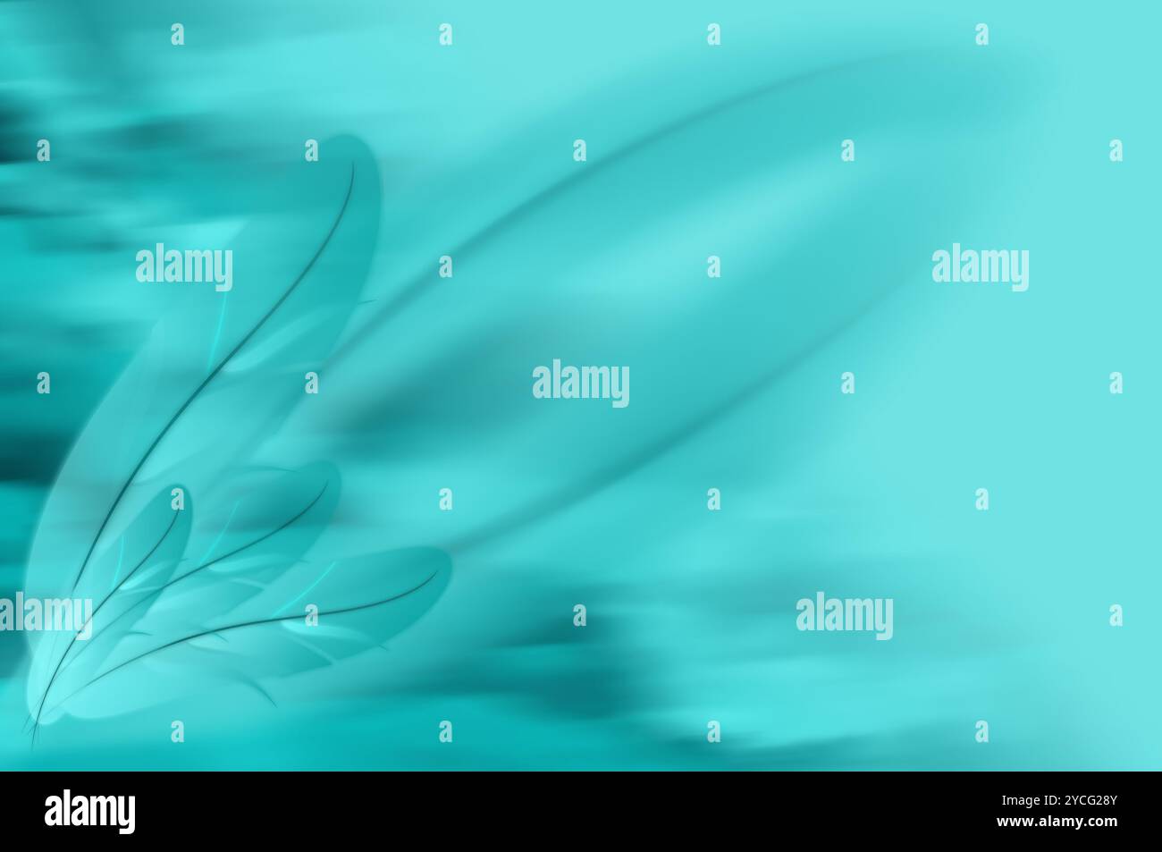 Abstract blue feathers hi-res stock photography and images - Alamy
