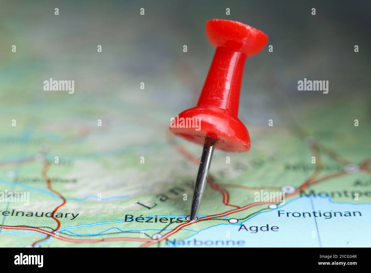 Beziers map hi-res stock photography and images - Alamy