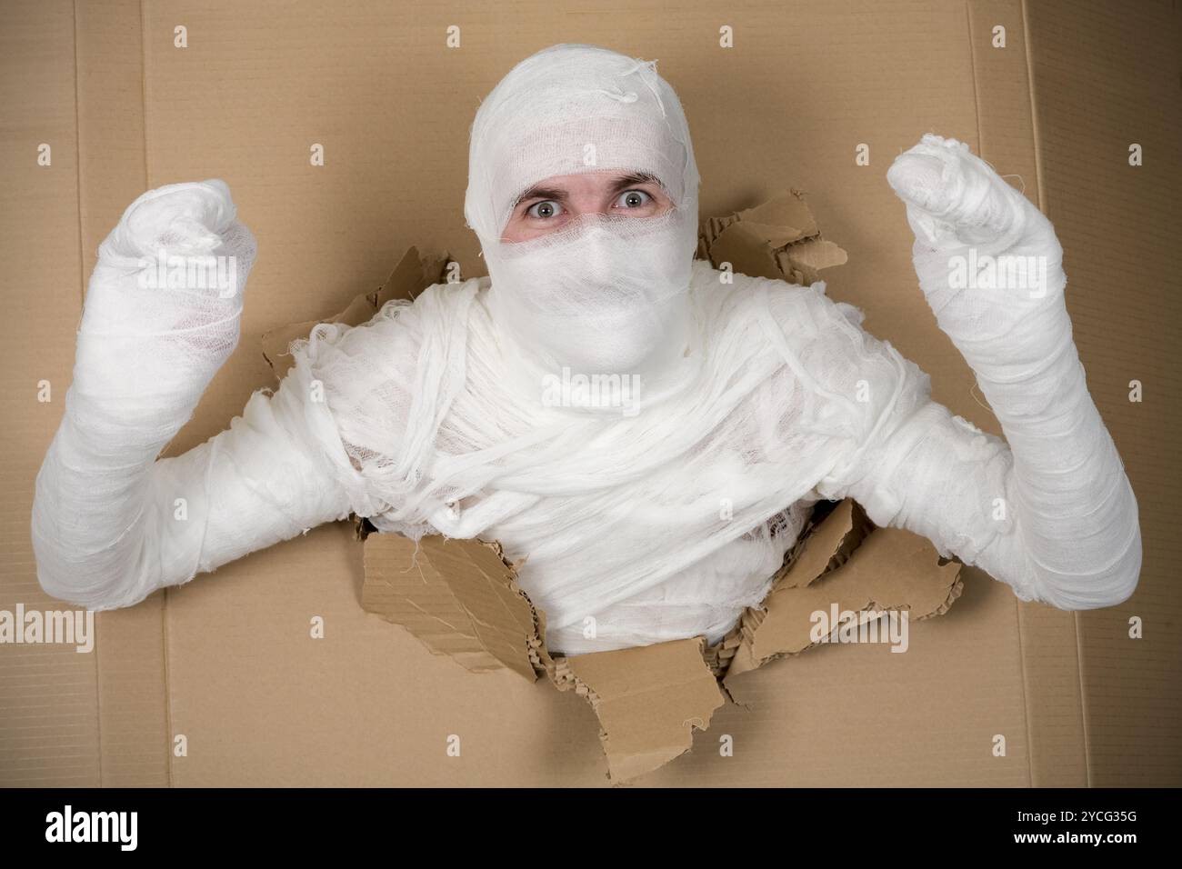 Monster costume cardboard box hi-res stock photography and images - Alamy