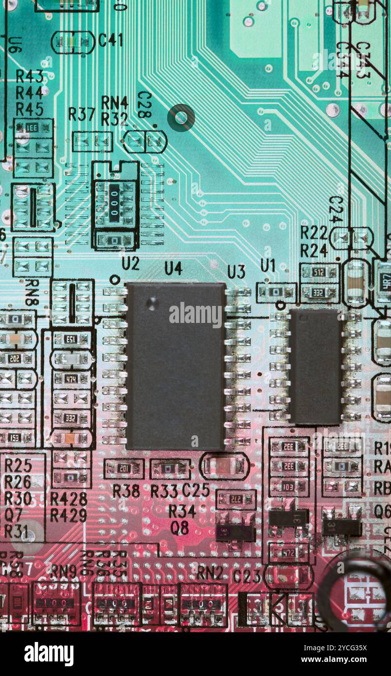 Digital circuit lines hi-res stock photography and images - Alamy