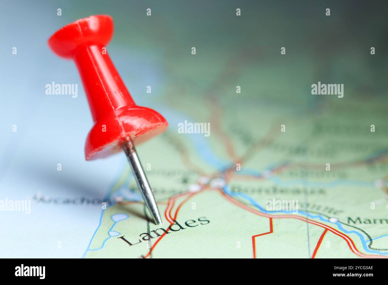 Map landes france hi-res stock photography and images - Alamy