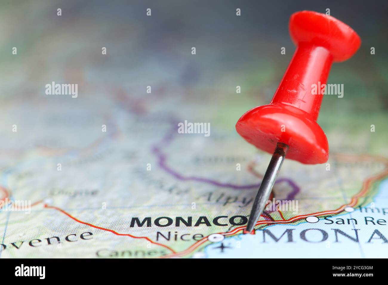 Monaco political map city hi-res stock photography and images - Alamy