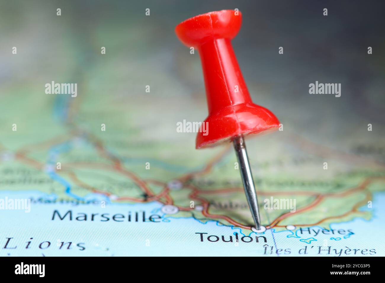 Toulon city map france hi-res stock photography and images - Alamy