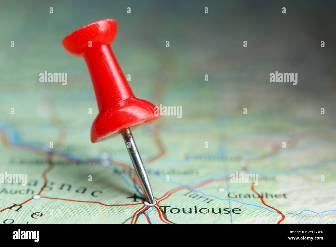 Toulouse france on map hi-res stock photography and images - Alamy