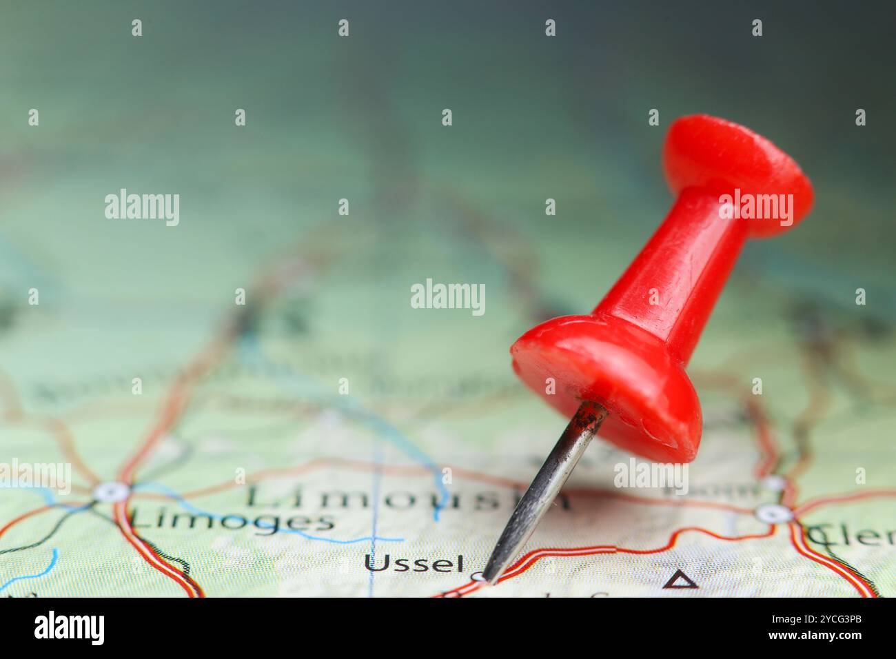 Ussel map hi-res stock photography and images - Alamy