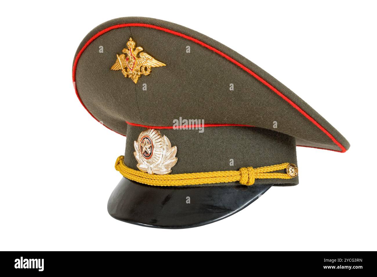 Russian Military Officer Cap Stock Photo - Alamy
