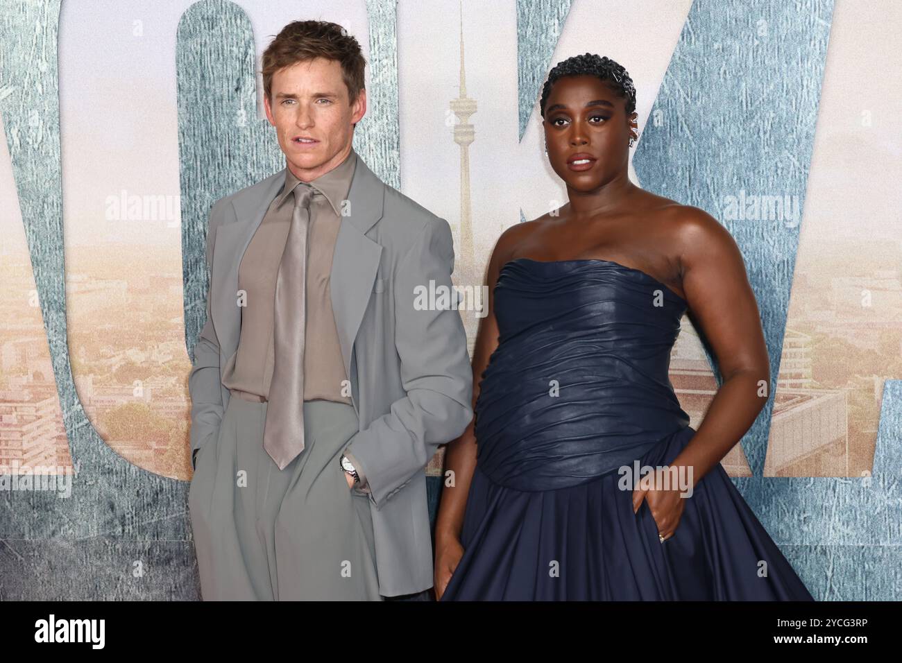Eddie Redmayne and Lashana Lynch, The Day of the Jackal - UK Premiere ...