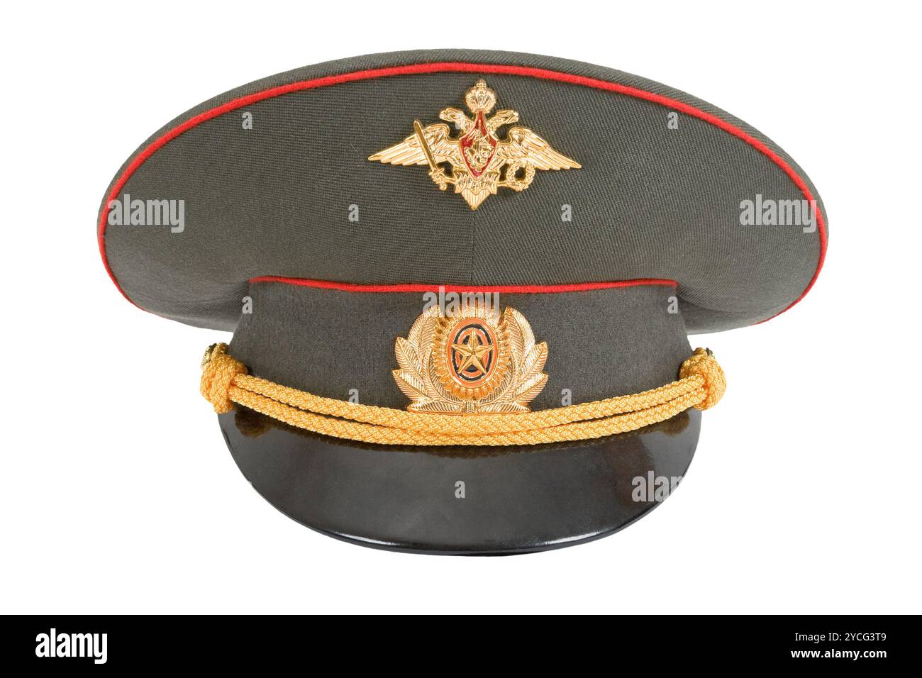 Russian Military Officer Cap Stock Photo - Alamy