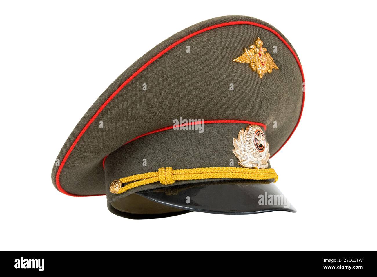 Russian Military Officer Cap Stock Photo - Alamy