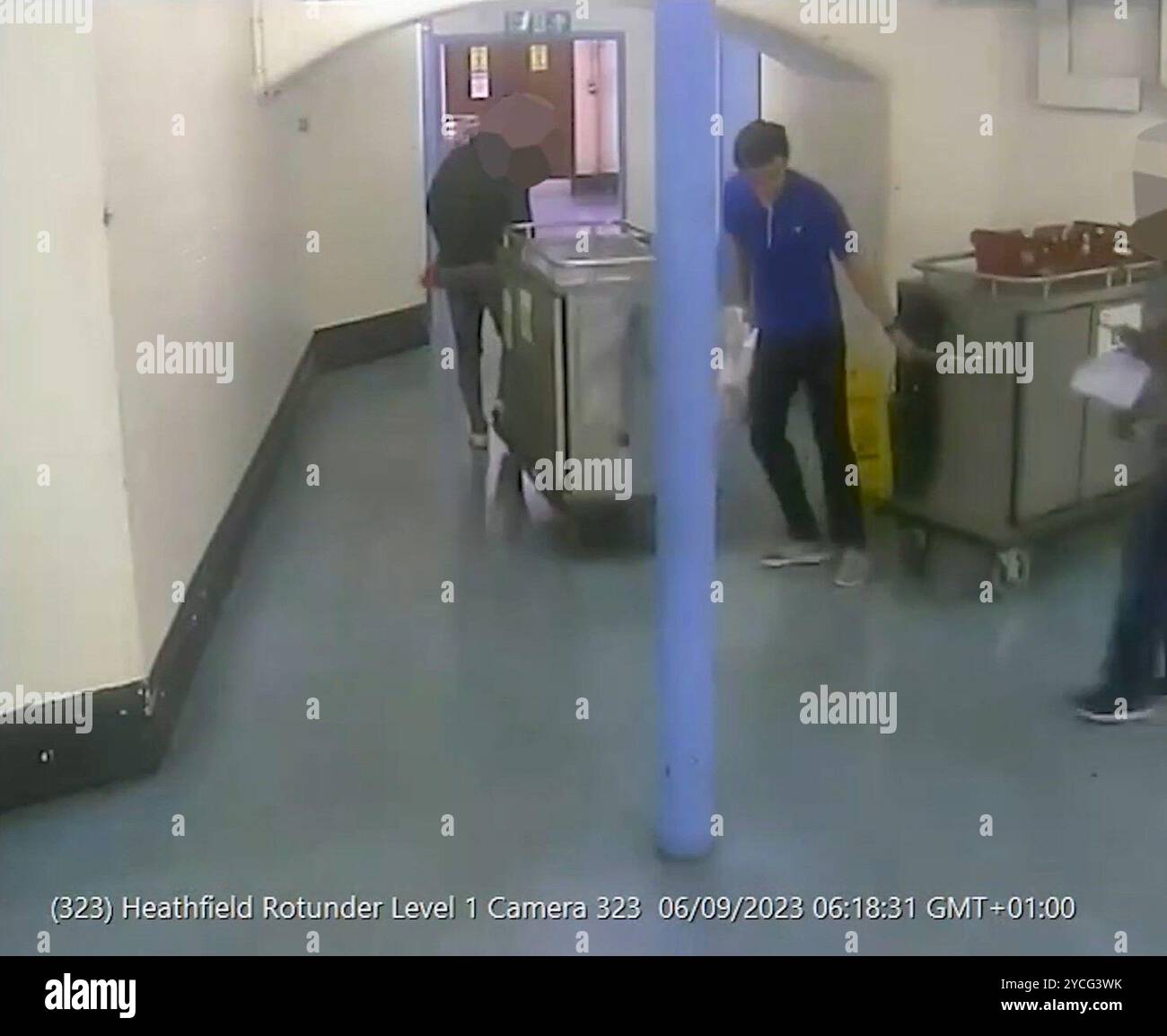 Handout CCTV issued by the Metropolitan Police dated 6/9/2023 of Daniel ...