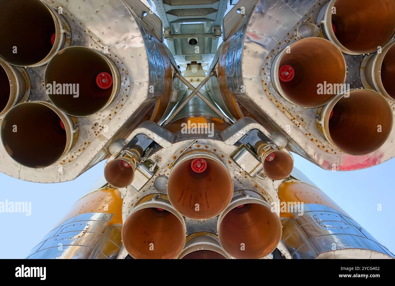 Details of space rocket engine Stock Photo - Alamy