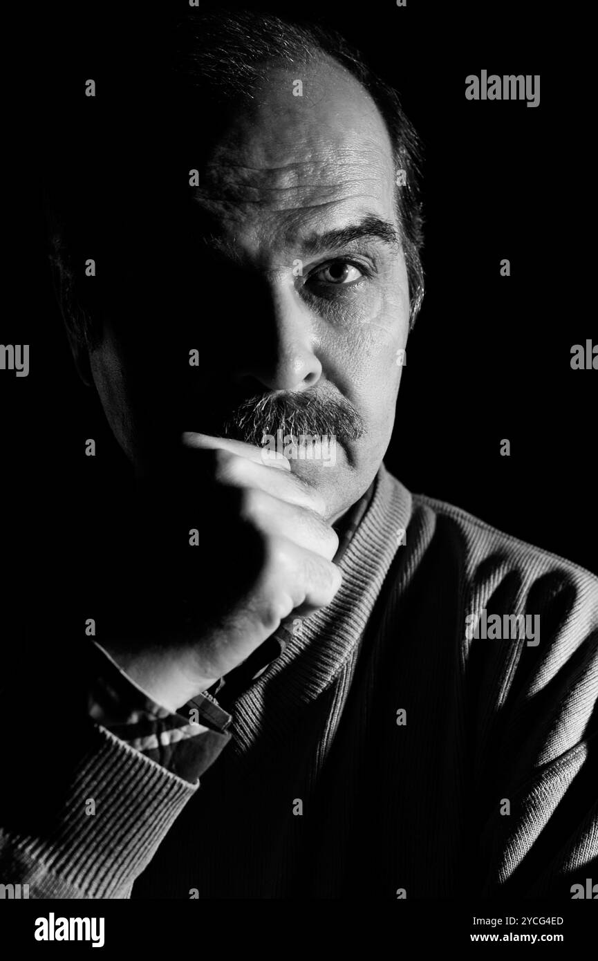 Portrait good looking confident Black and White Stock Photos & Images ...