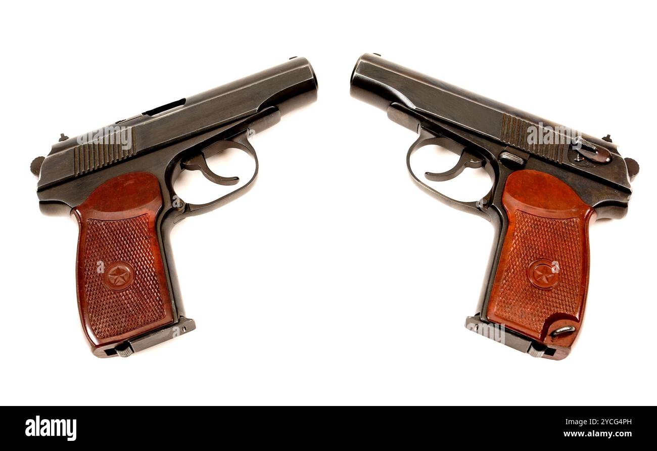Two russian 9mm handguns Stock Photo - Alamy