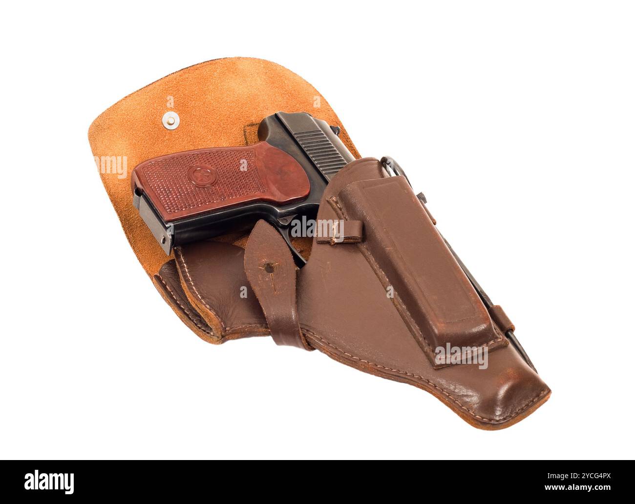 Handgun in holster Stock Photo - Alamy