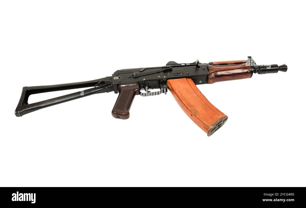 Russian automatic rifle AKS-74U Stock Photo - Alamy