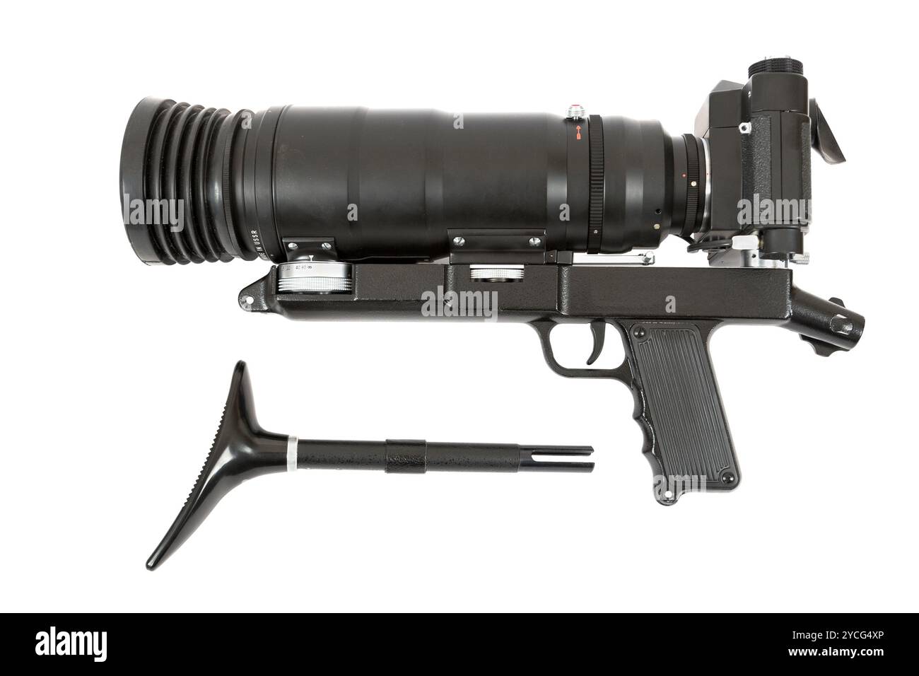 Russian SLR analog camera on white background Stock Photo - Alamy