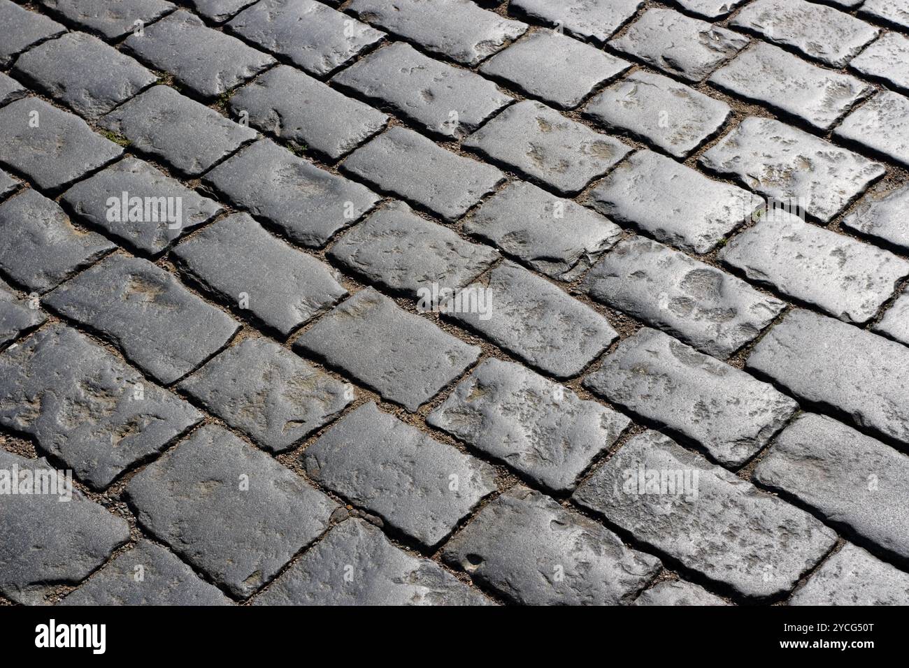 Pebble concrete old roadway hi-res stock photography and images - Alamy