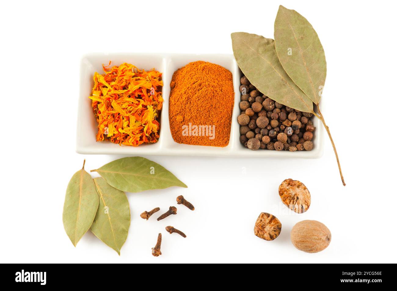 Spices. Mix of different dry herbs Stock Photo - Alamy