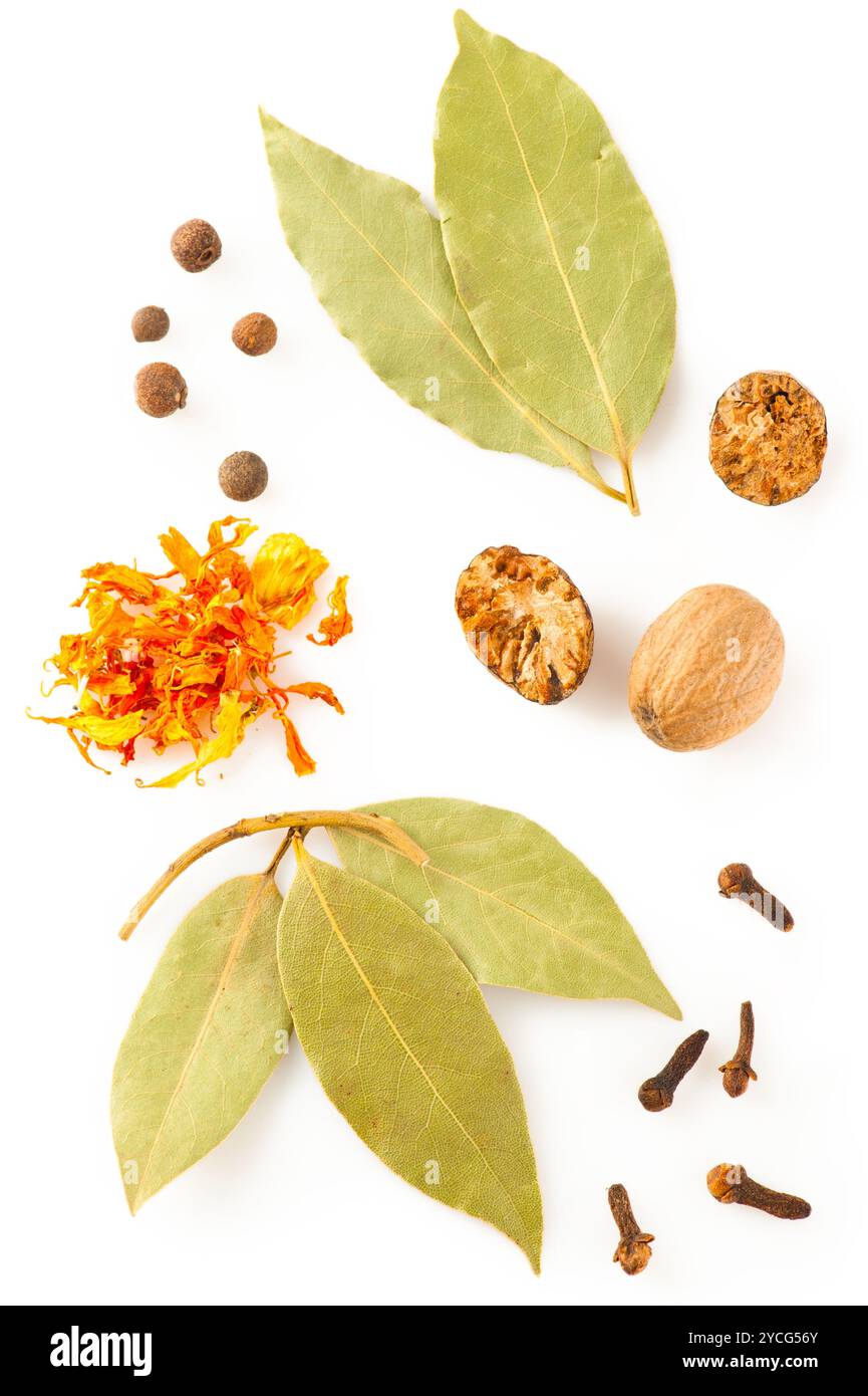 Spices. Mix of different dry herbs Stock Photo - Alamy