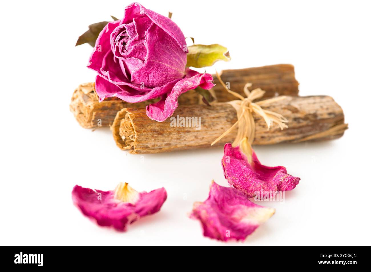 Dry rose and herbs Stock Photo - Alamy