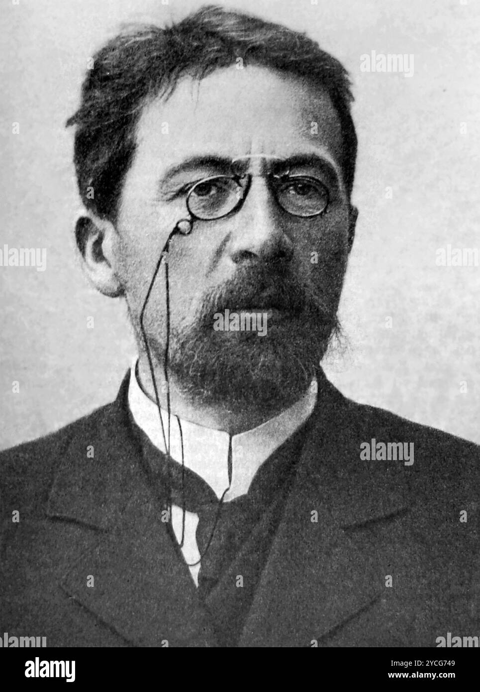 ANTON CHEKHOV (1860-1904) Russian playwright and novelist in 1903 Stock ...