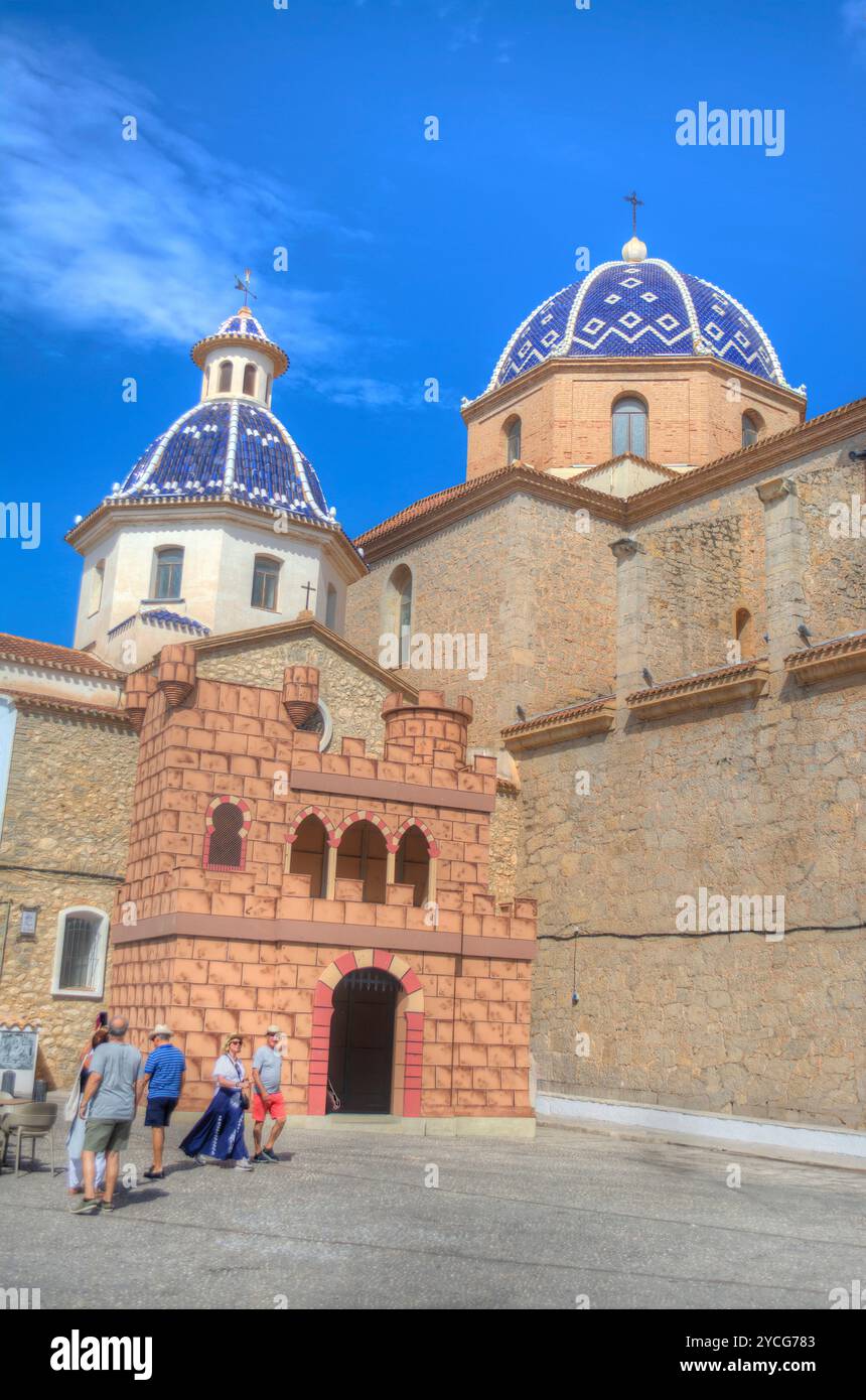 External view of the church of our lady of Consolation at the centre of ...