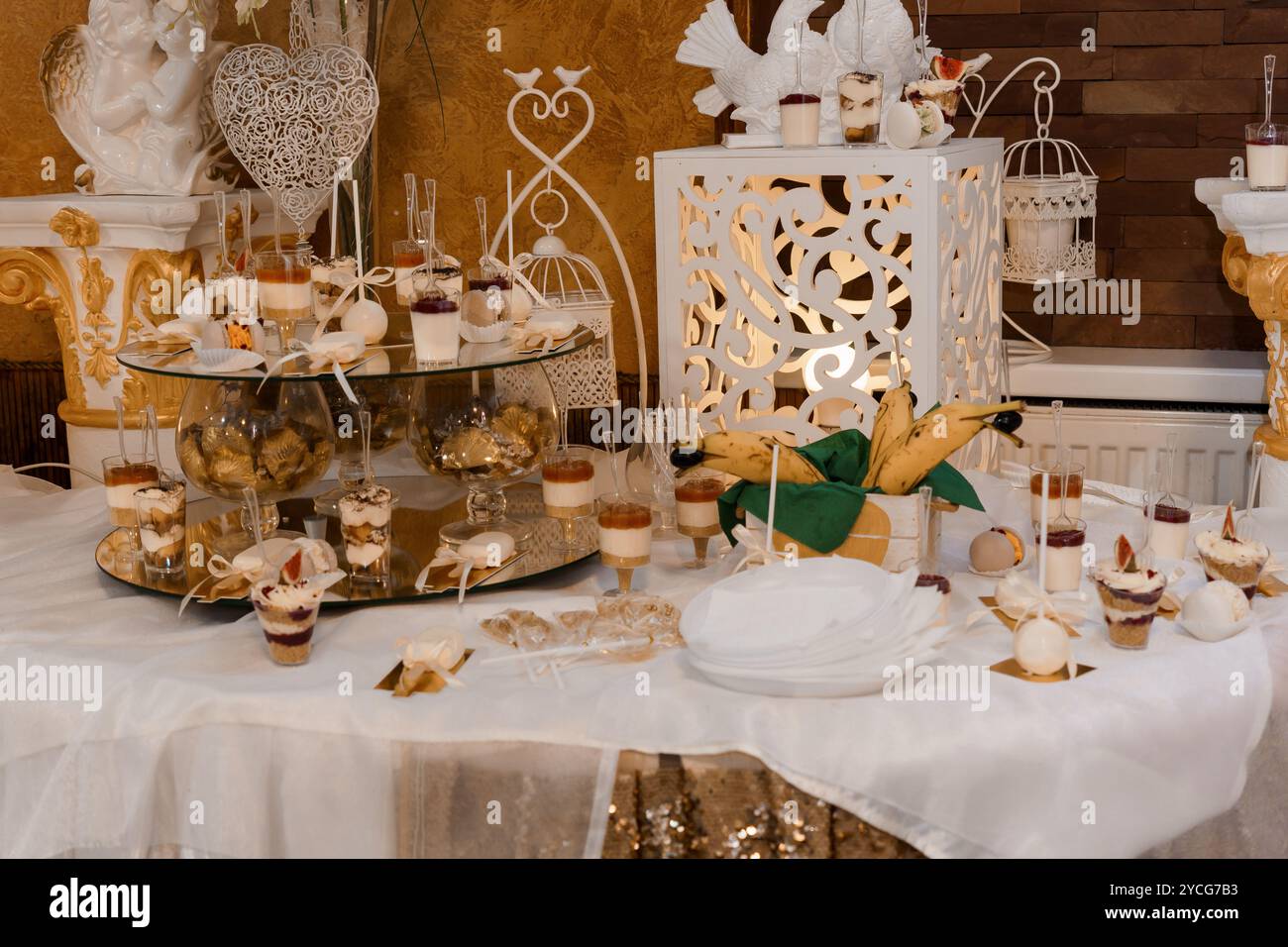 Elegant Dessert Table Displaying an Array of Delectable Treats Stock Photo - Alamy
