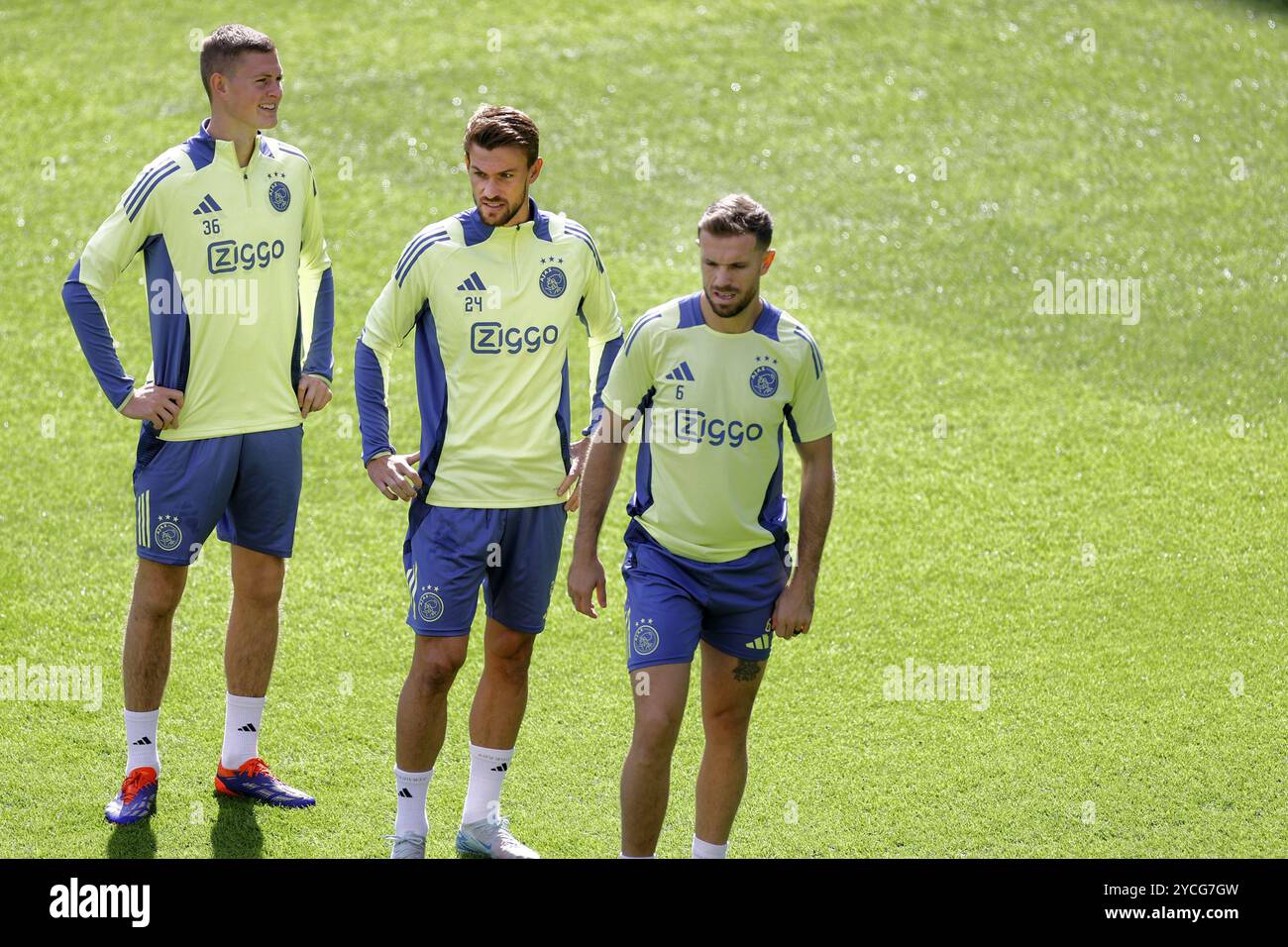 BAKOE, 23-10-2024, Neftchi Arena , season 2024 / 2025 , Ajax trains in ...
