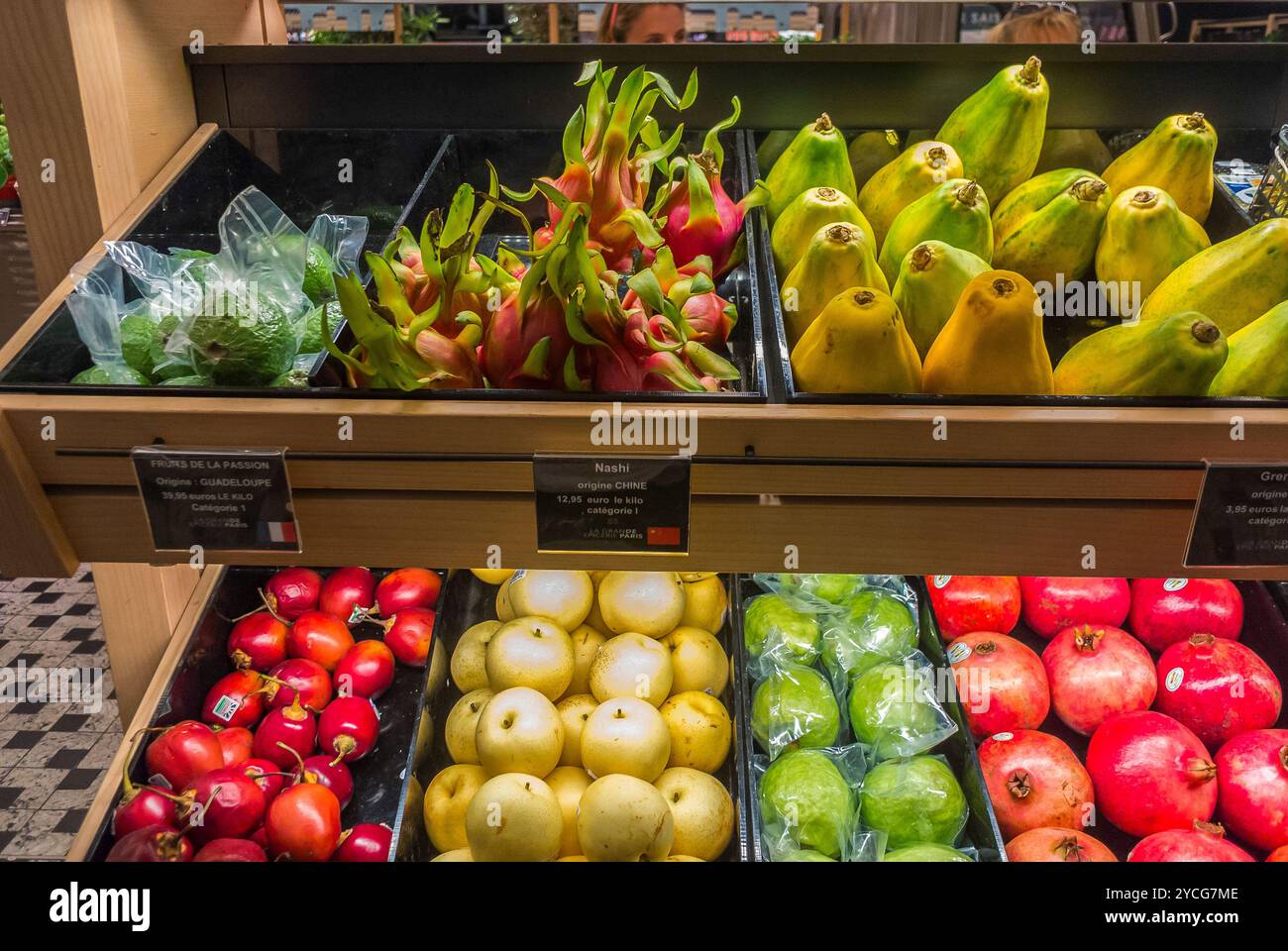 Paris, France, Exotic Vegetables in Luxury Food Shopping in French ...