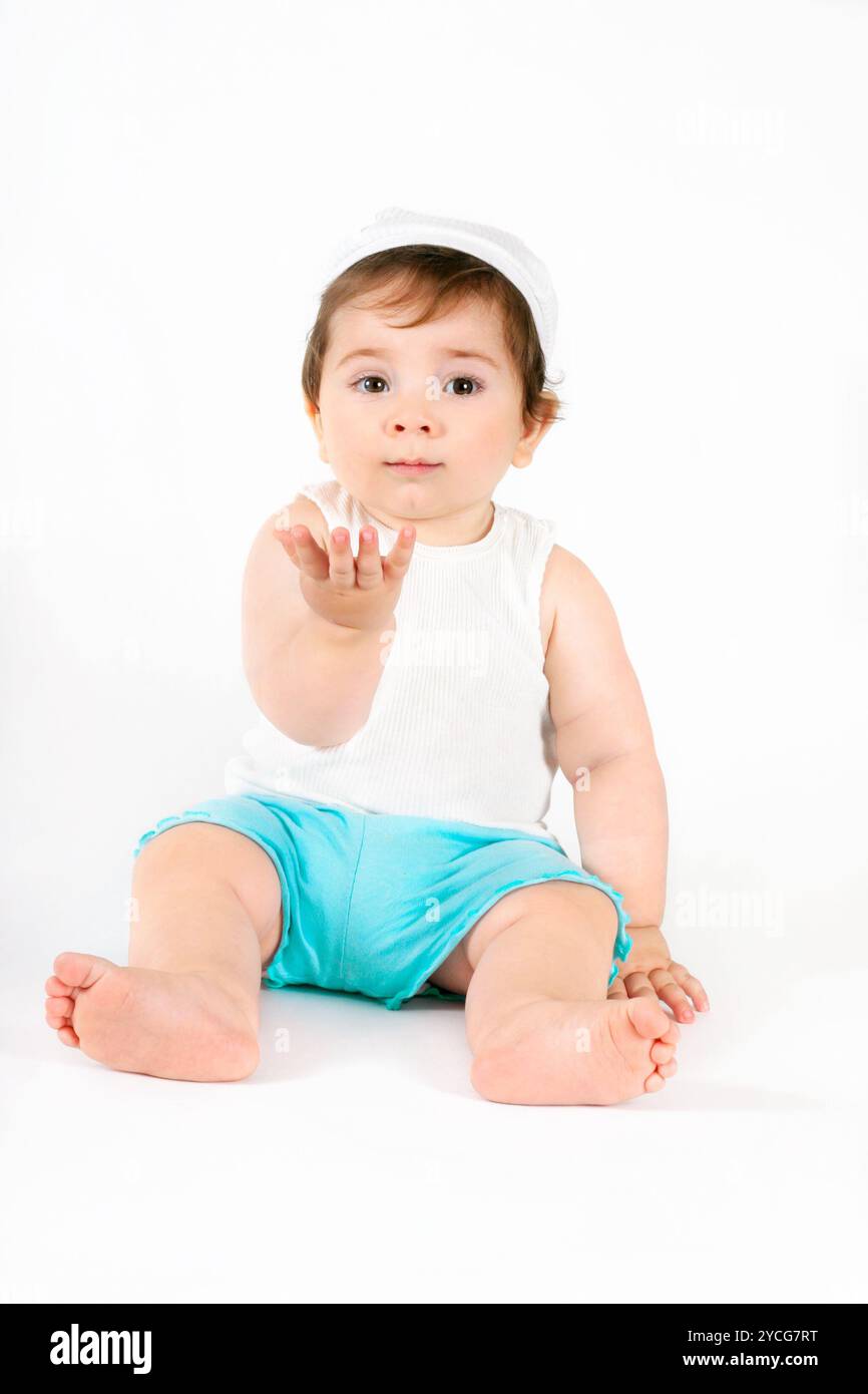 Baby outstretched hand Stock Photo - Alamy