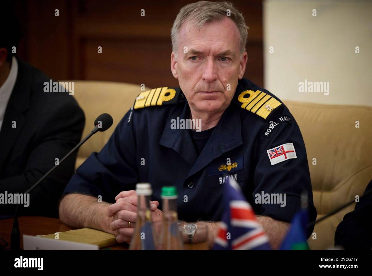 ADMIRAL SIR TONY RADAKIN as Chief of the British Defence Force in 2024 ...