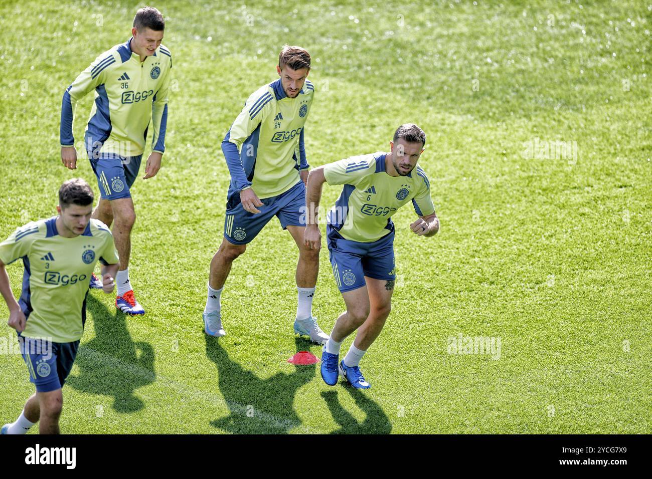 BAKOE, 23-10-2024, Neftchi Arena , season 2024 / 2025 , Ajax trains in ...