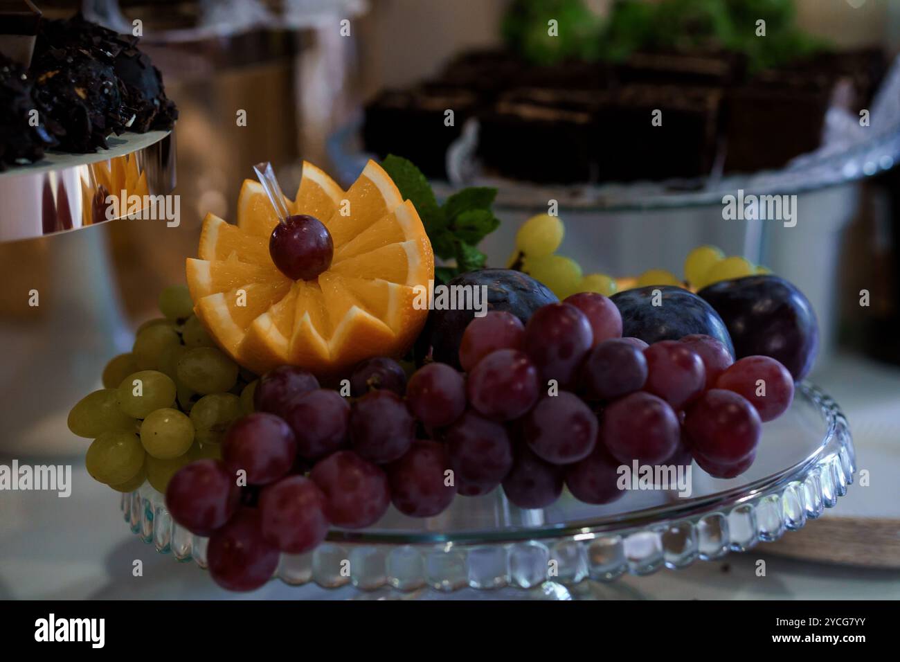 Decorative arrangement tropical fruits hi-res stock photography and ...