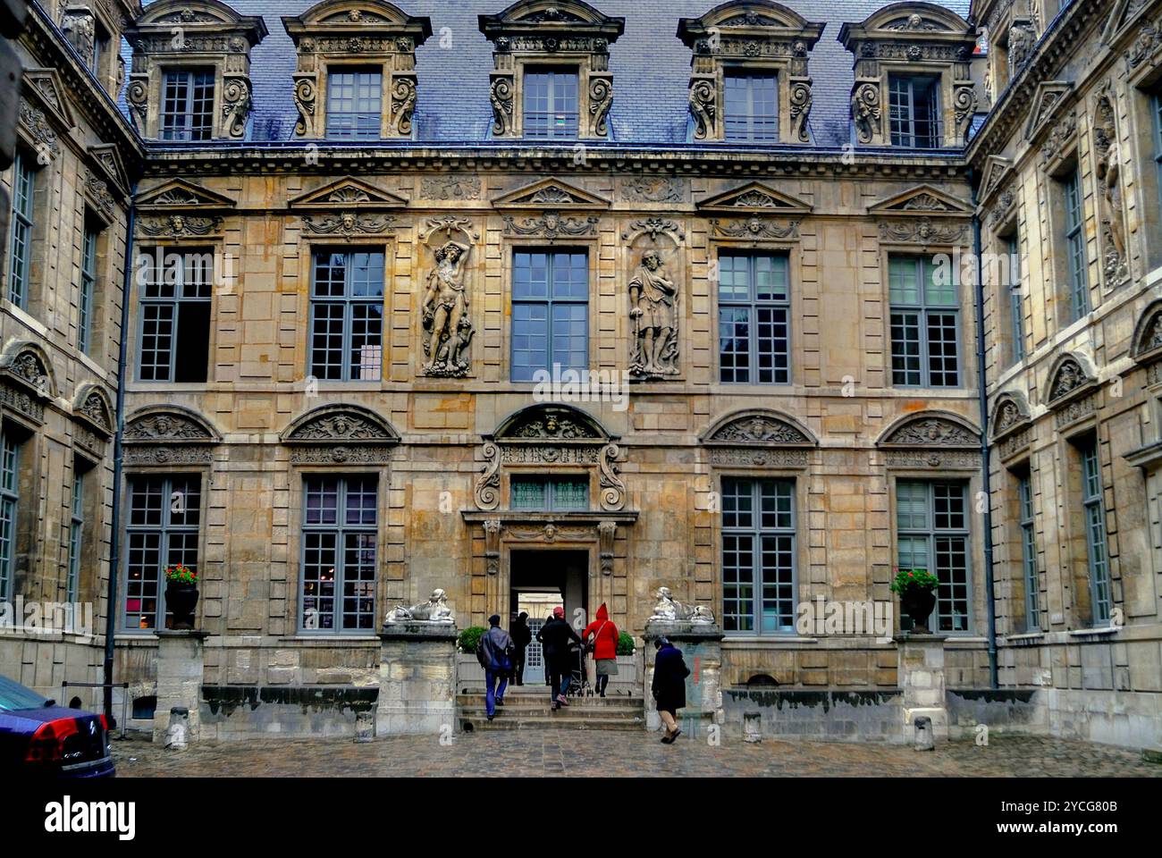 Paris, France - Outside Views of Sully Museum, Old French Architecture ...