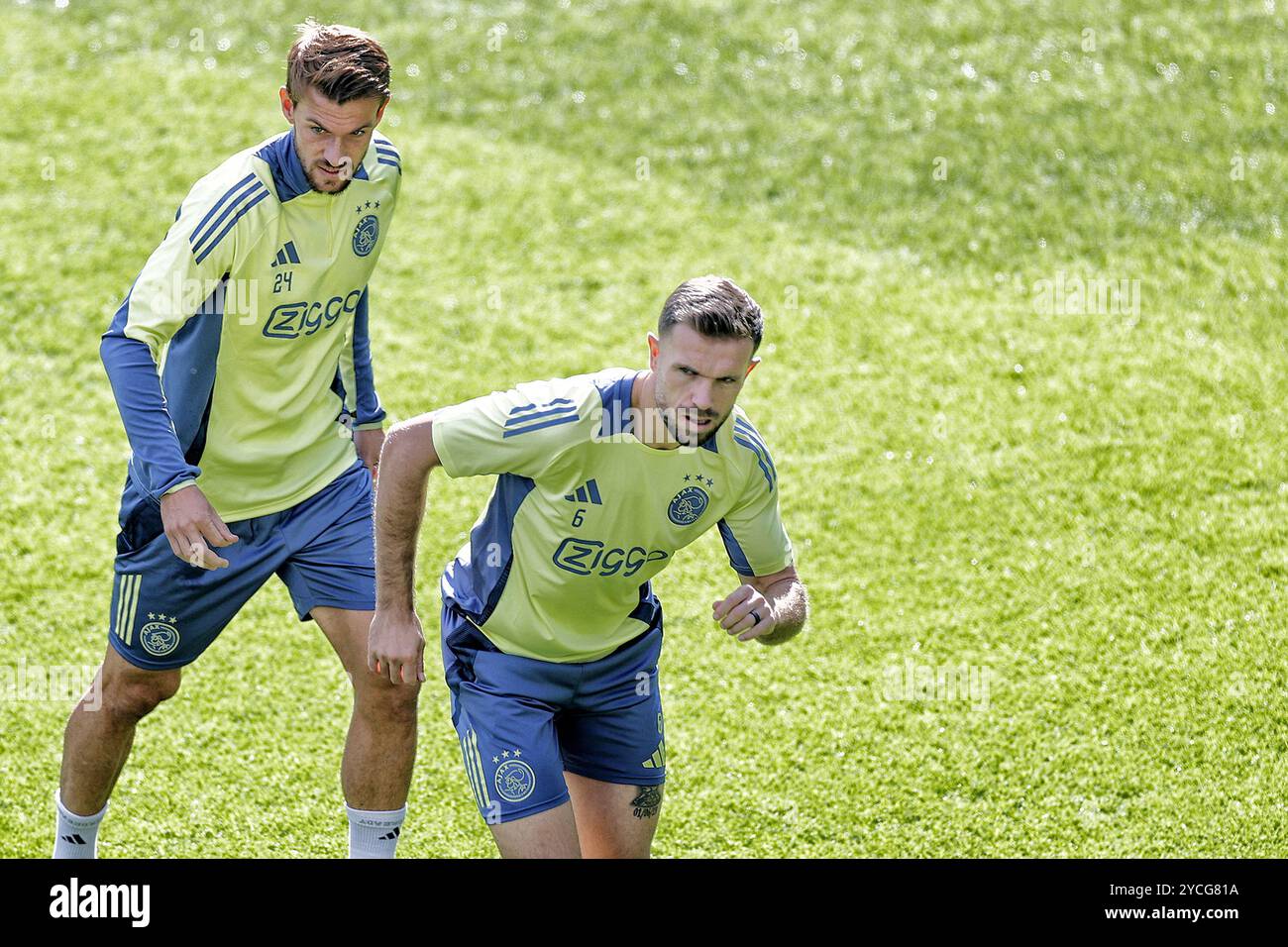 BAKOE, 23-10-2024, Neftchi Arena , season 2024 / 2025 , Ajax trains in ...