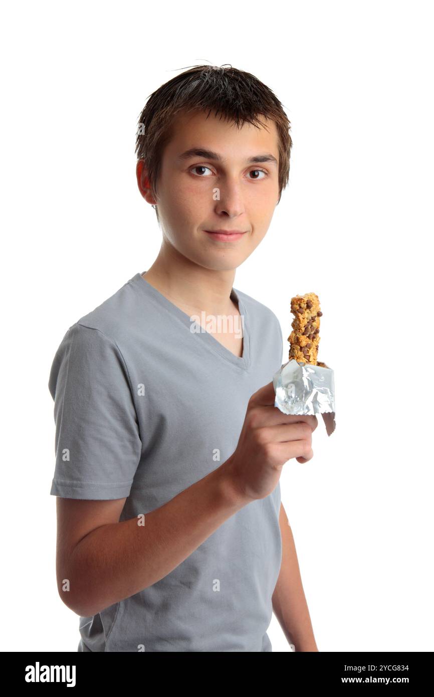 Teenager healthy snack boy hi-res stock photography and images - Alamy