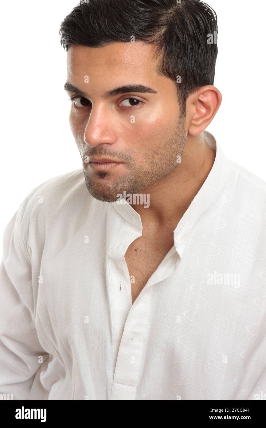 Handsome masculine man face Stock Photo - Alamy