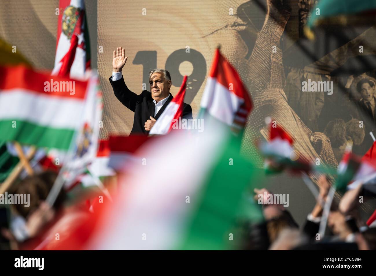 Budapest, Hungary. 23rd Oct, 2024. Hungarian Prime Minister Viktor ...