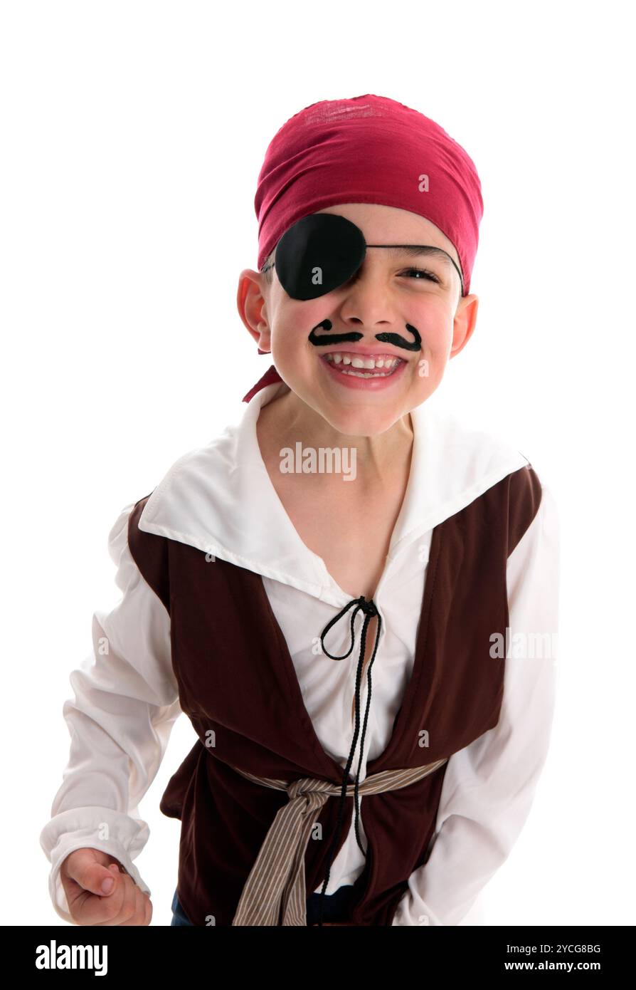 Happy boy pirate costume Stock Photo - Alamy