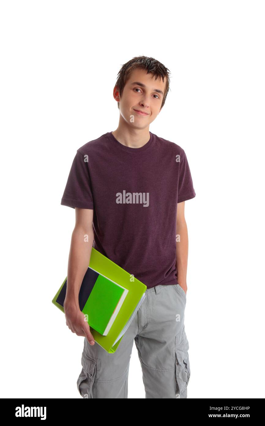 Male high school study Cut Out Stock Images & Pictures - Alamy