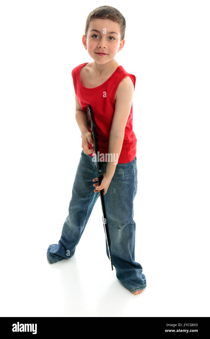 Happy playing boy Cut Out Stock Images & Pictures - Alamy