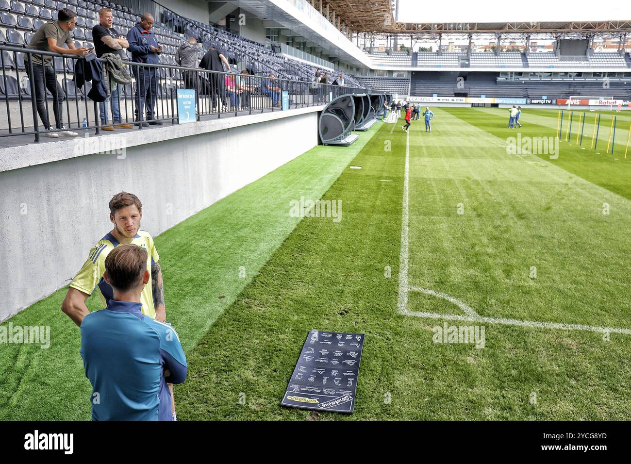 BAKOE, 23-10-2024, Neftchi Arena , season 2024 / 2025 , Ajax trains in ...