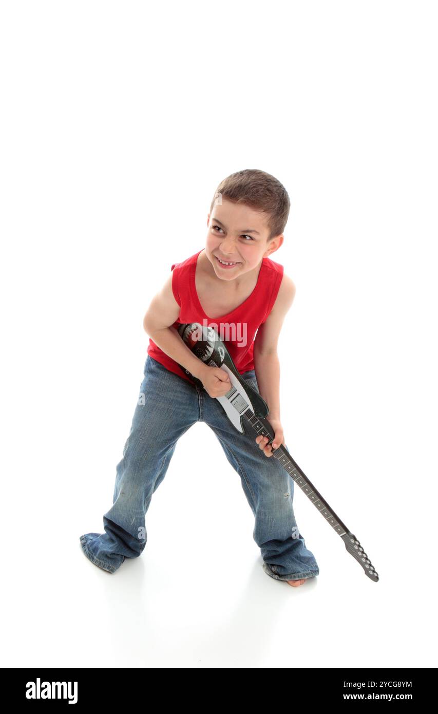 Little boy rock star Stock Photo - Alamy