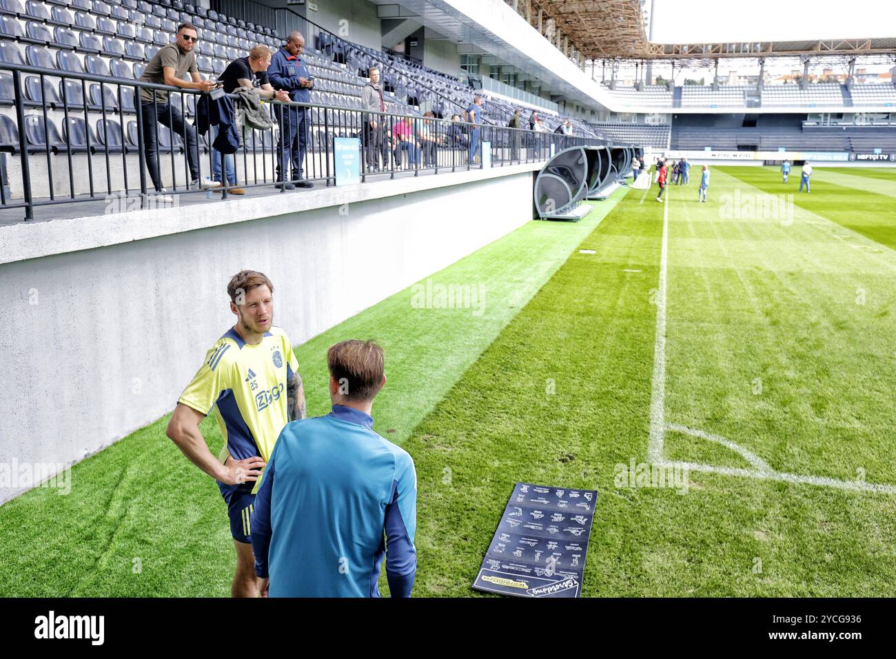 BAKOE, 23-10-2024, Neftchi Arena , season 2024 / 2025 , Ajax trains in ...