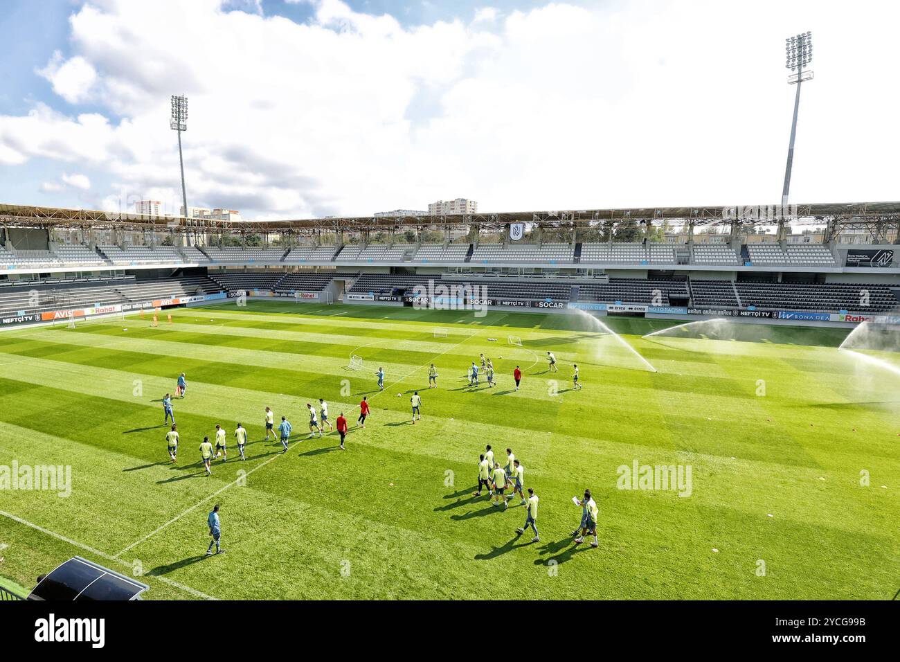 BAKOE, 23-10-2024, Neftchi Arena , season 2024 / 2025 , Ajax trains in ...