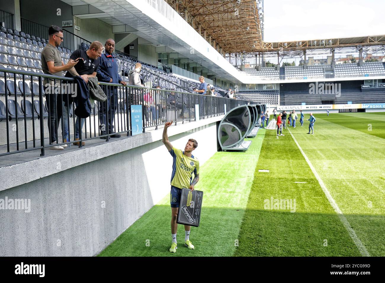 BAKOE, 23-10-2024, Neftchi Arena , season 2024 / 2025 , Ajax trains in ...