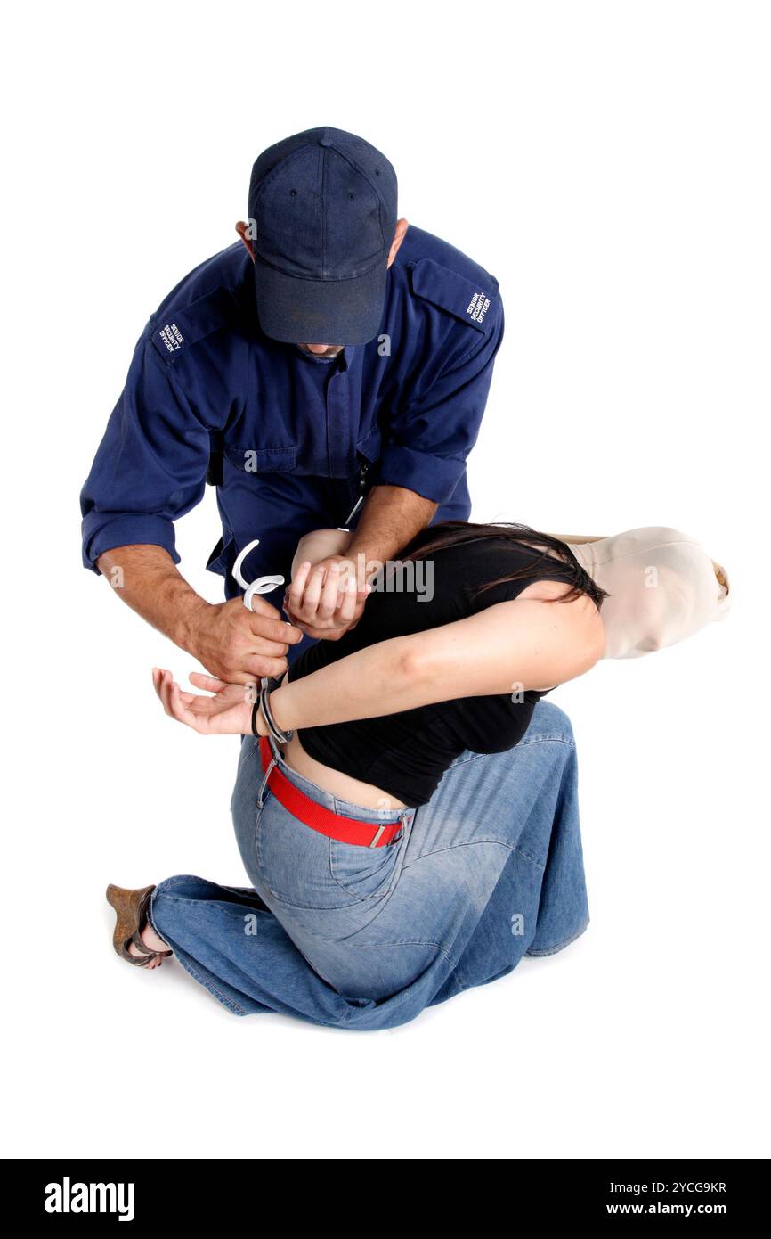 Arresting a criminal Stock Photo - Alamy