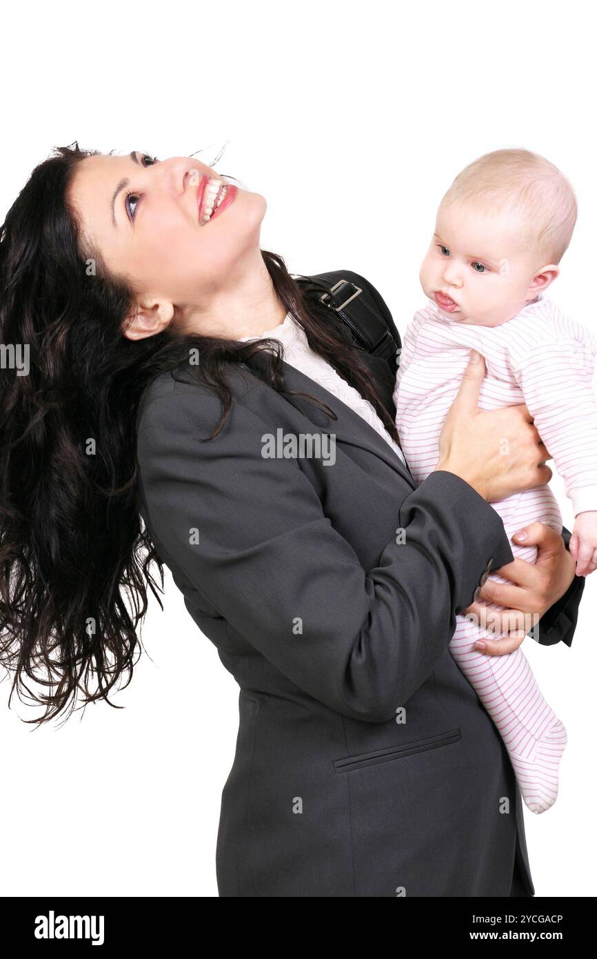 Career family happy mother hi-res stock photography and images - Alamy