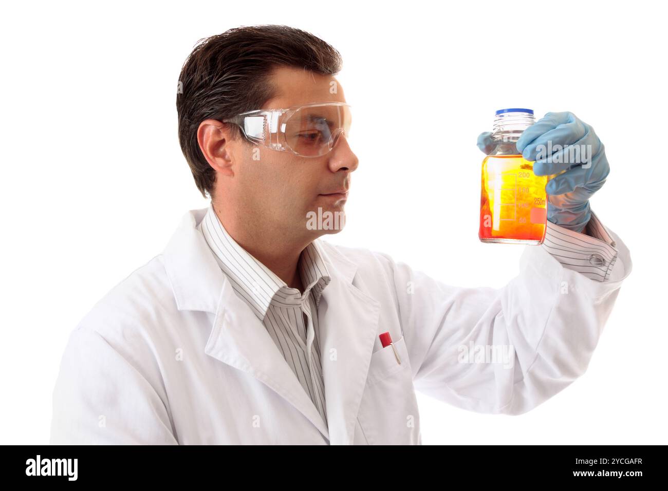 Scientist pouring chemicals hi-res stock photography and images - Alamy